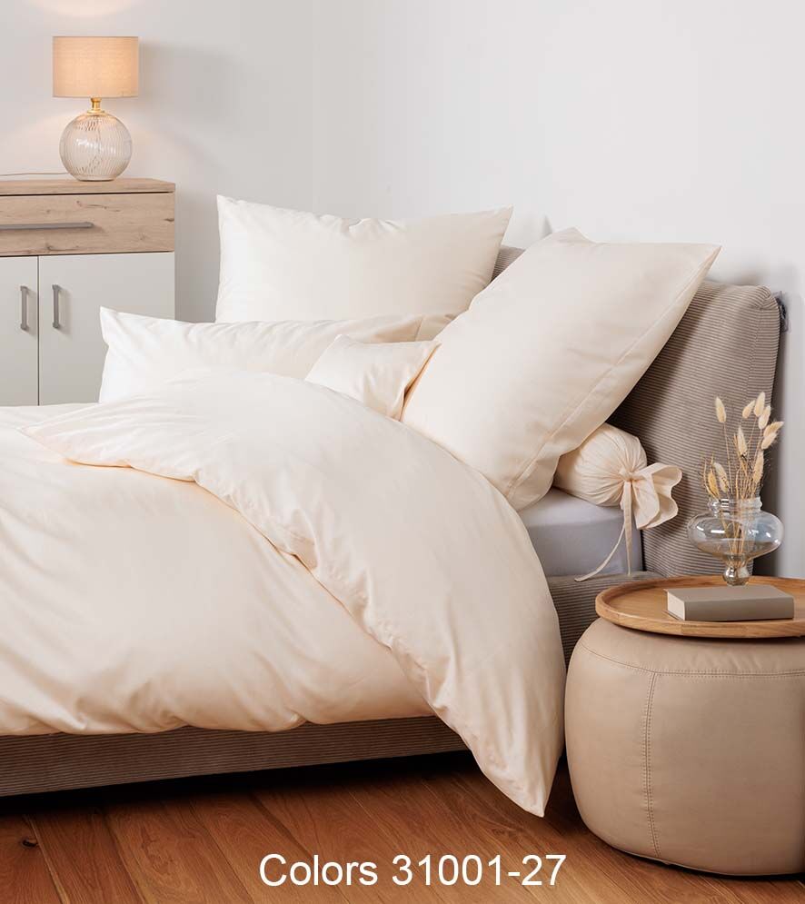 Janine Mako-Satin Bettwäsche Colors 31001 creme kaufen | Offizieller ...