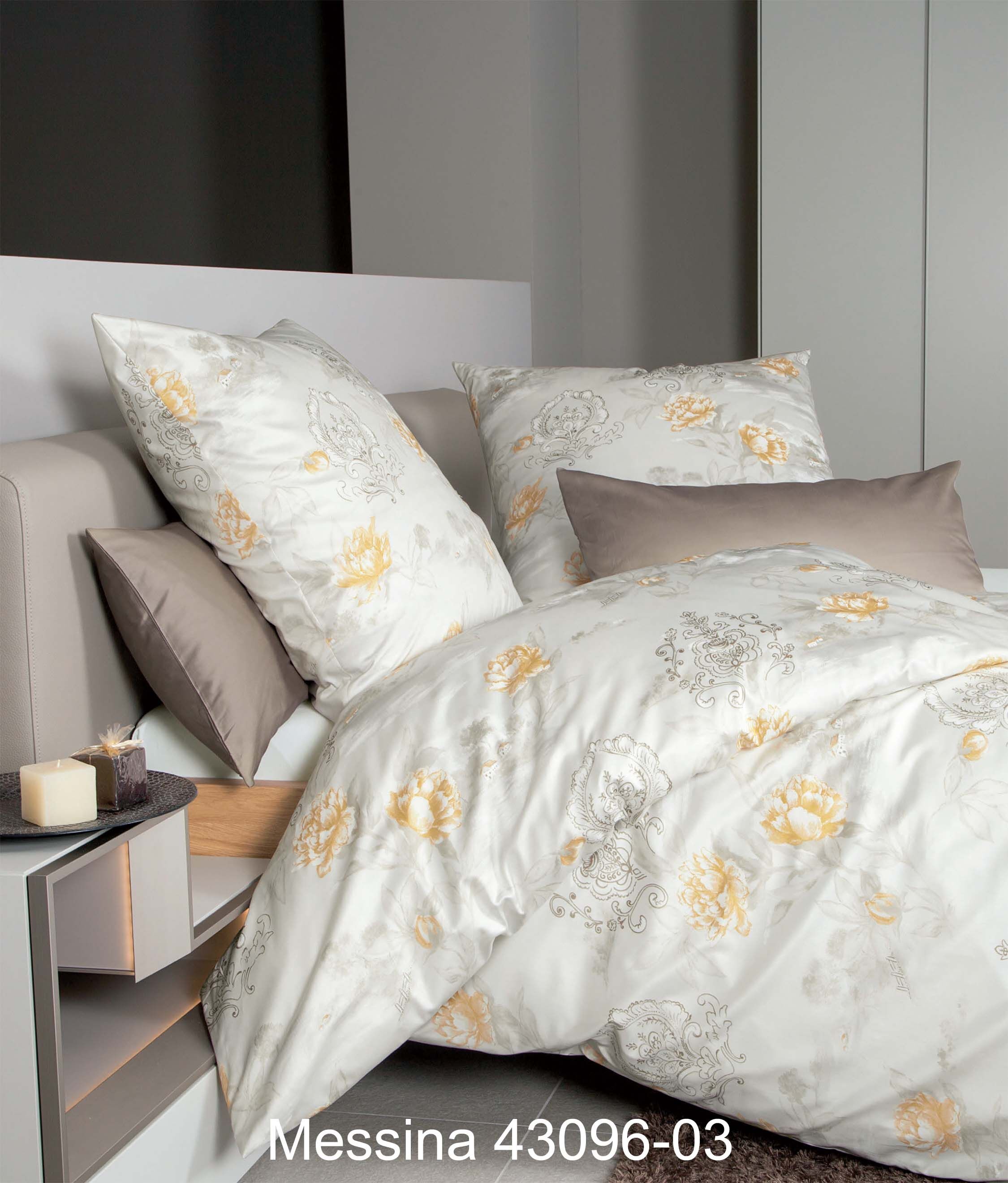 Janine Mako-Satin Bettwäsche MESSINA 43096 honiggold kaufen | Offizieller Janine-Shop